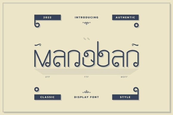 Manoban Font - Free Font