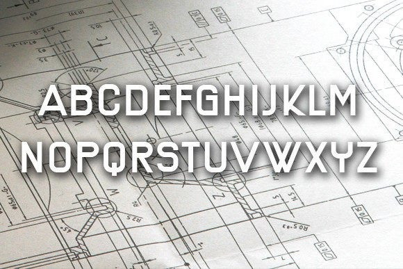Technical Drawing Font - Free Font