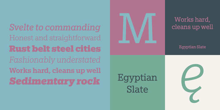 Egyptian Slate Font Family - Free Font