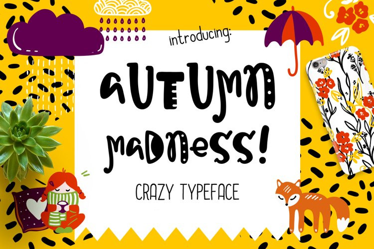Autumn Madness Typefase Elements - Free Font
