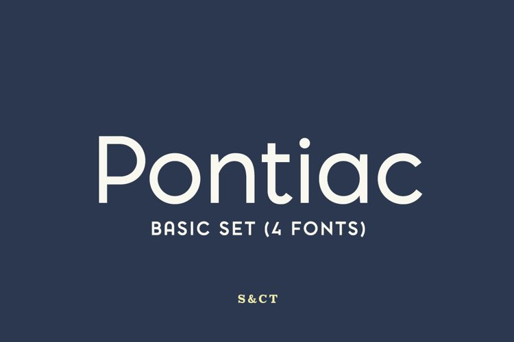 Pontiac Font Family - Free Font