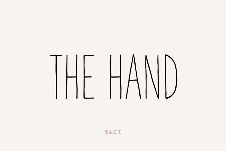 The Hand Font - Free Font
