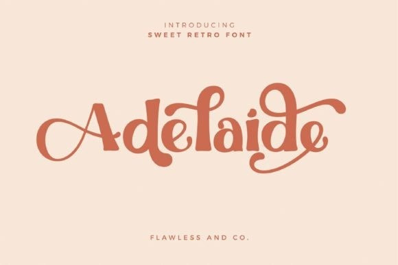 Adelaide Font - Free Font