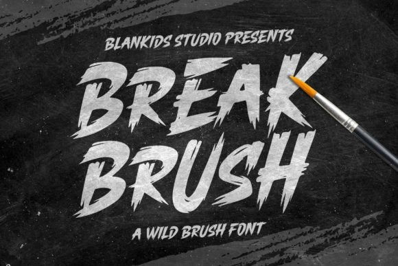 Break Brush Font - Free Font