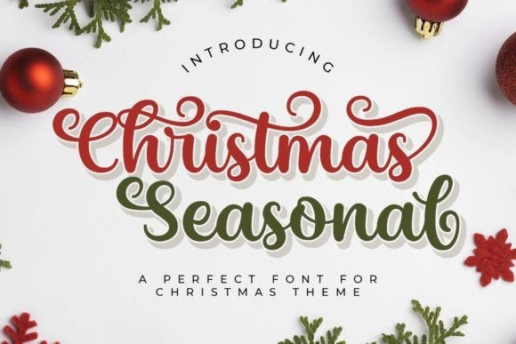 Christmas Seasonal Font - Free Font