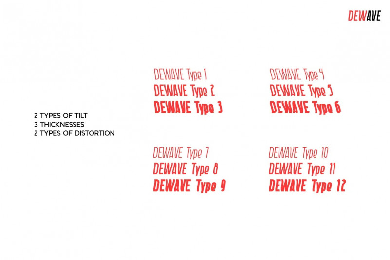 Dewave - Distorted Sans Serif Family - Free Font