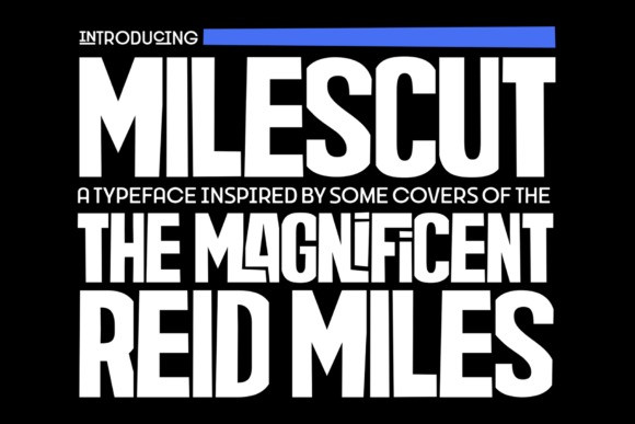 Milescut Font - Free Font
