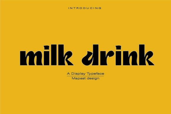 Milk Drink Font - Free Font