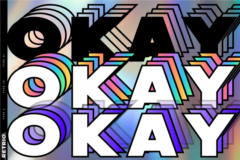 Retrio - OTF-SVG Color Family - Free Font