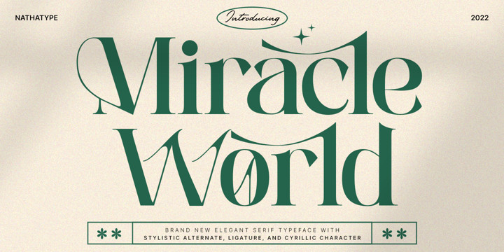 Miracle World Font Family - Free Font