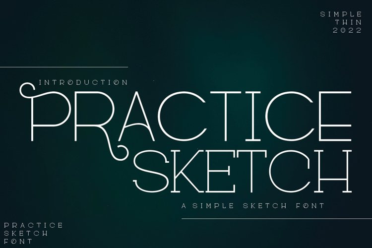 Practice Sketch Font - Free Font