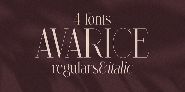 Avarice Font Family - Free Font