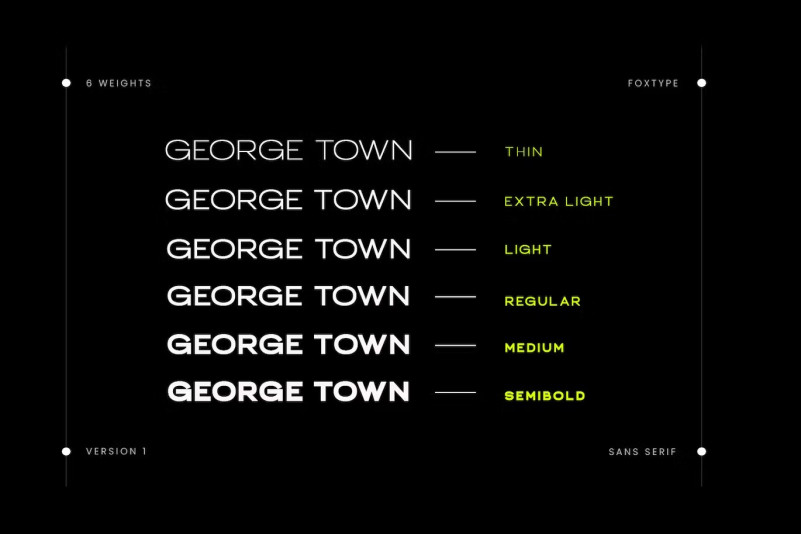 George town display typeface - Free Font