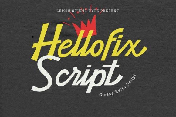 Hellofix Script Font - Free Font