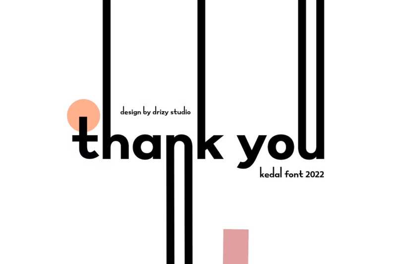 Kedal - Geometric Font - Free Font