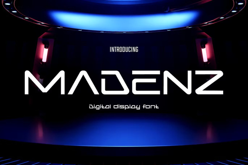 MADENZ - Digital Display Font - Free Font