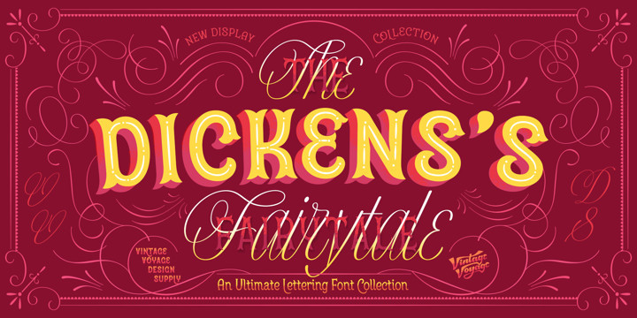VVDS The Dickens Tale Font Family - Free Font