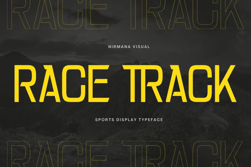 Race Track - Sports Font - Free Font