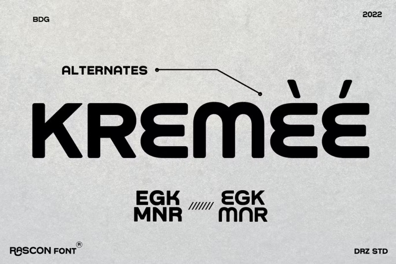 Rascon - Geometric Sans Sarif Font - Free Font