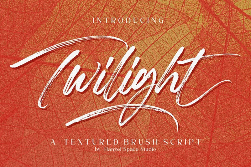 Twilight - Textured Brush Script - Free Font