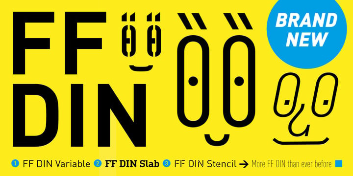 FF DIN Paneuropean Variable Font Family - Free Font