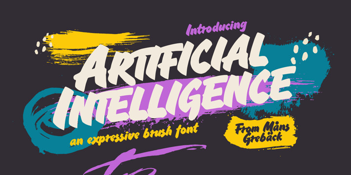 Artificial Intelligence Font Family - Free Font