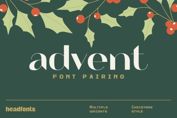 Advent Font Pairing Font - Free Font