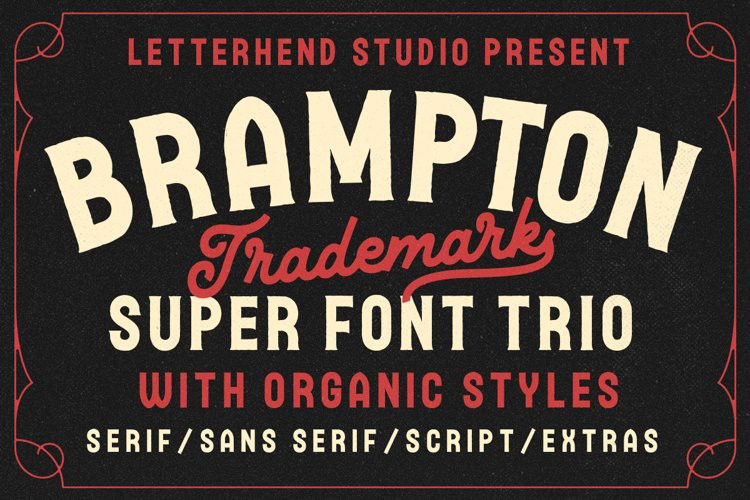 Brampton Trio Font - Free Font