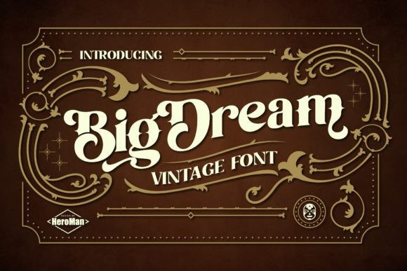 Big Dream Vintage Font - Free Font
