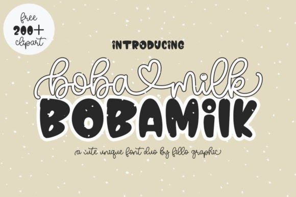 Boba Milk Font - Free Font