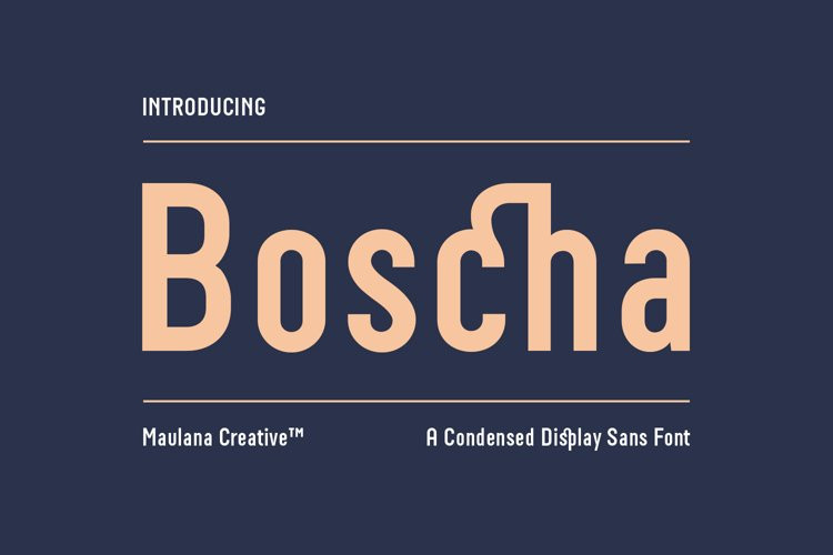 Boscha Font - Free Font