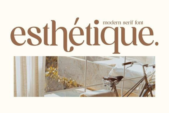 Esthetique modern serif font - Free Font
