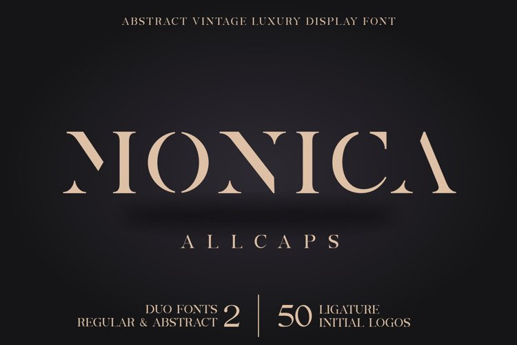 Monica Allcaps Font - Free Font