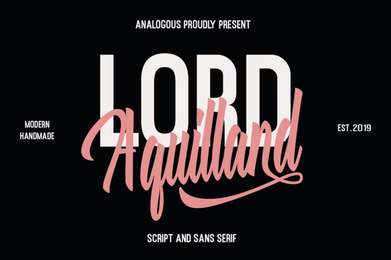 Lord Aquilland || Font duo - Free Font
