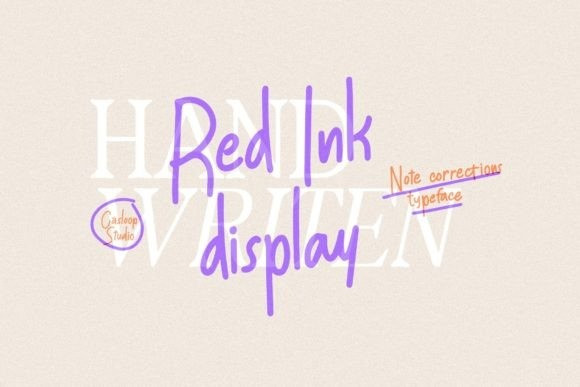 Red Ink Font - Free Font