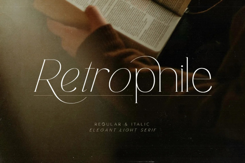 Retrophile - Elegant Light Serif - Free Font