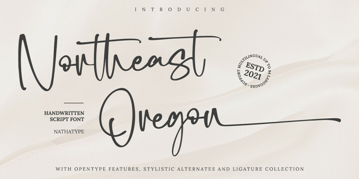 Northeast Oregon Font - Free Font