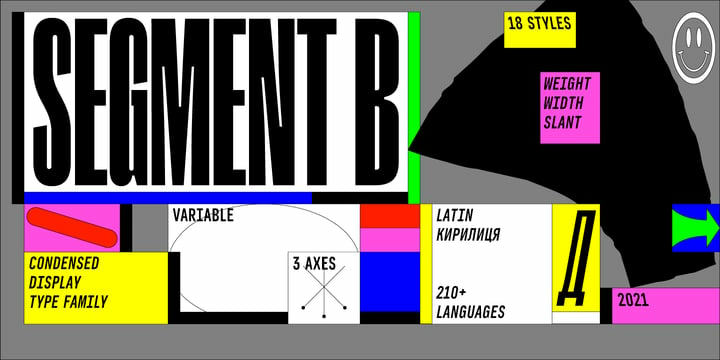 Segment B Type Font Family - Free Font