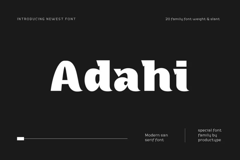 Adahi Font - Free Font