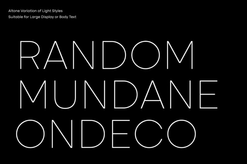Altone Font Family - Free Font