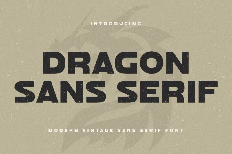 Dragon Sans Serif - Modern Vintage Sans Serif Font - Free Font