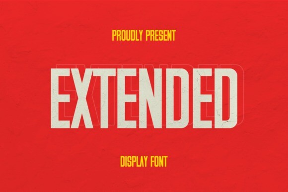 Extended Font Free Font
