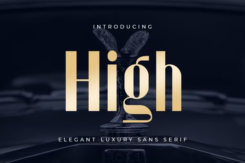 High Sans Serif - Elegant Luxury Sans Serif - Free Font