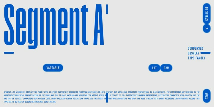 Segment A Type Font Family - Free Font