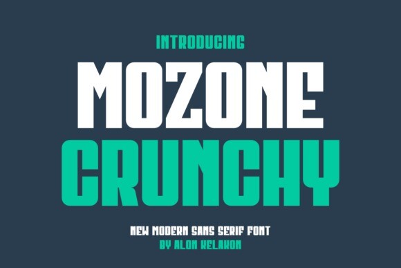 Mozone Crunchy Font - Free Font
