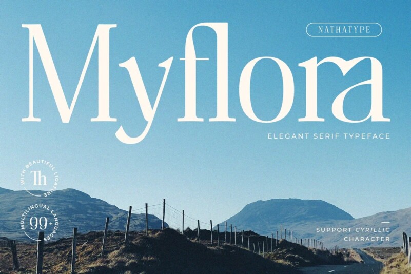 Myflora Font - Free Font