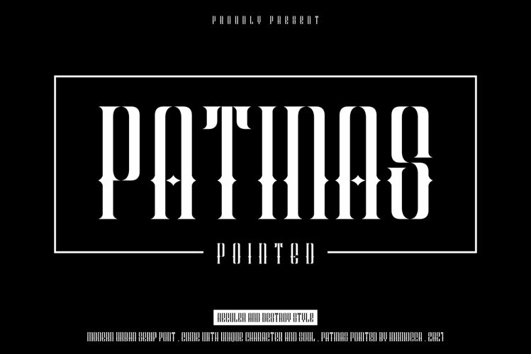 Patinas Pointed Font - Free Font