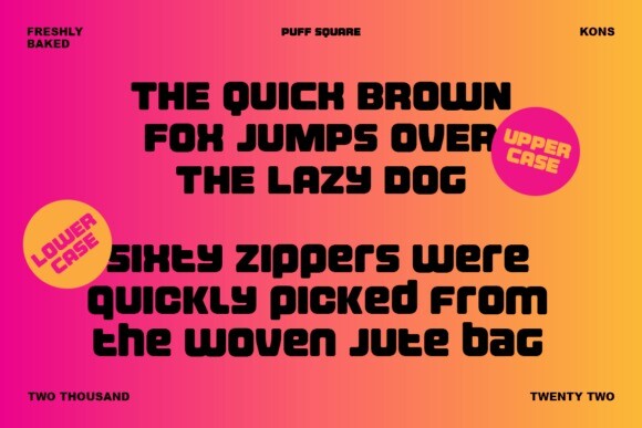 Puff Square Font - Free Font