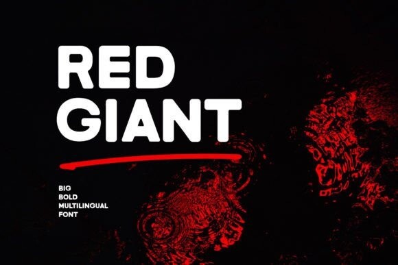 Red Giant Font - Free Font