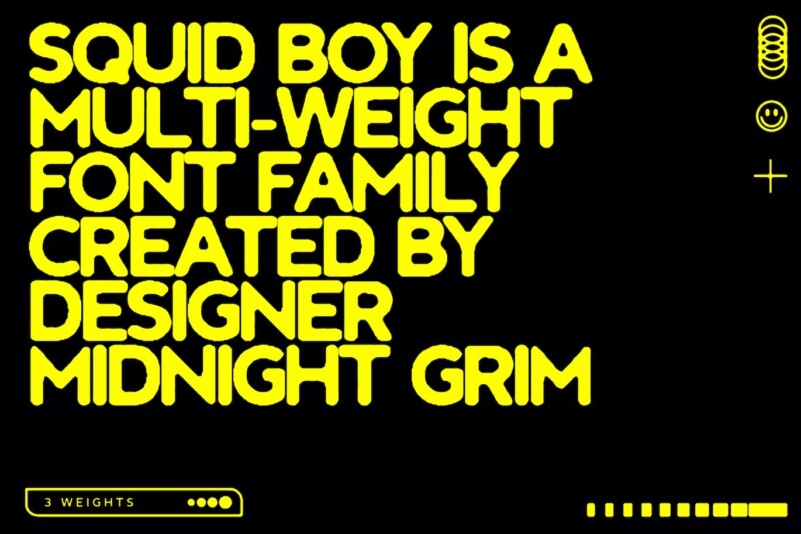Squid boy inky bleed - Free Font